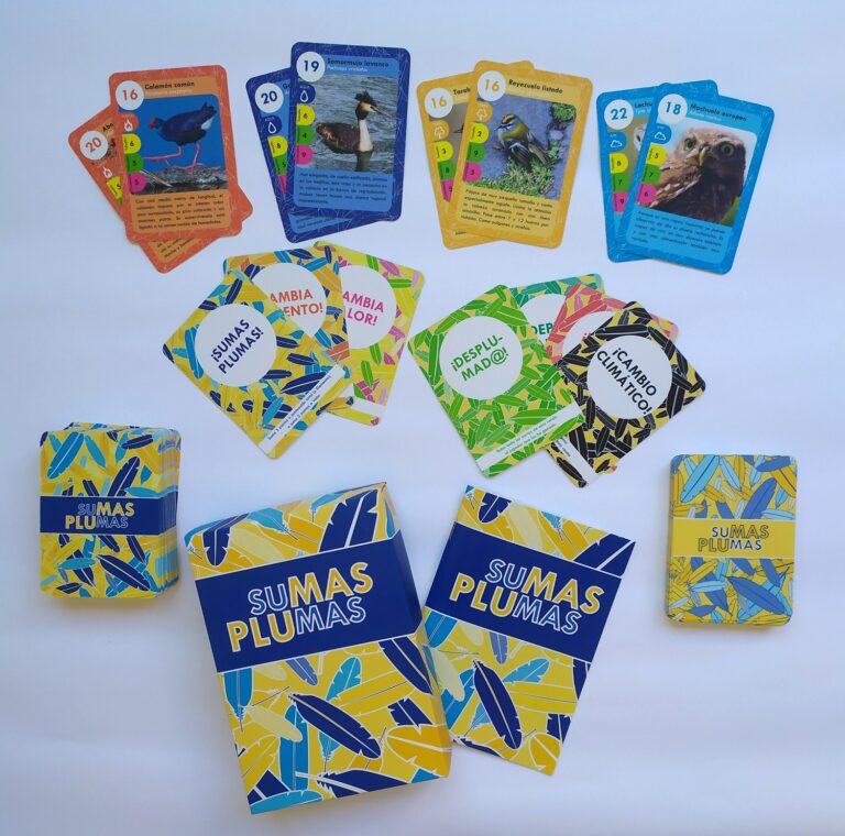Juego de carta de Aves de España | SUMAS PLUMAS